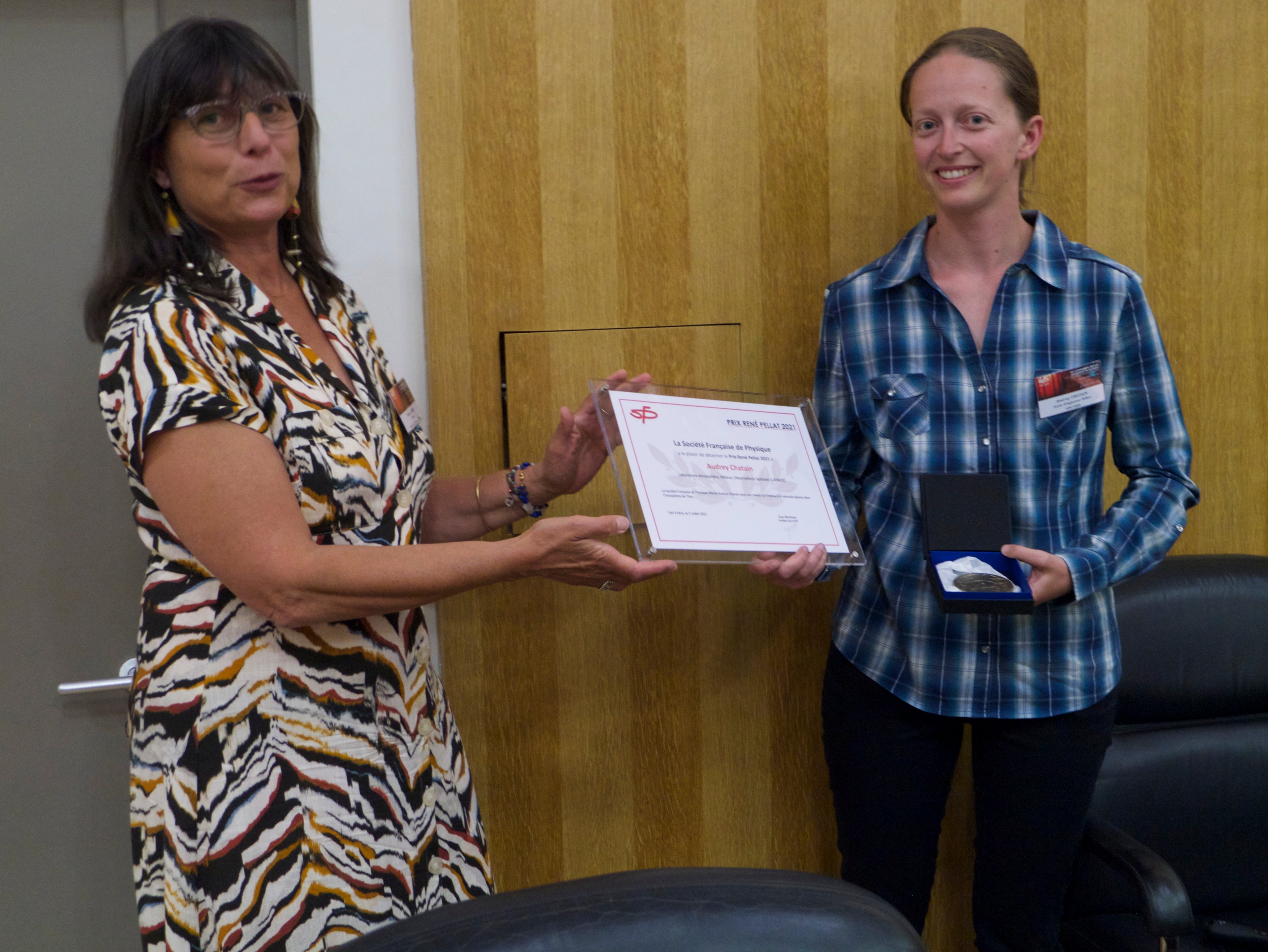 Audrey Chatain, Lauréate du prix René Pellat | Fédération de recherche ...